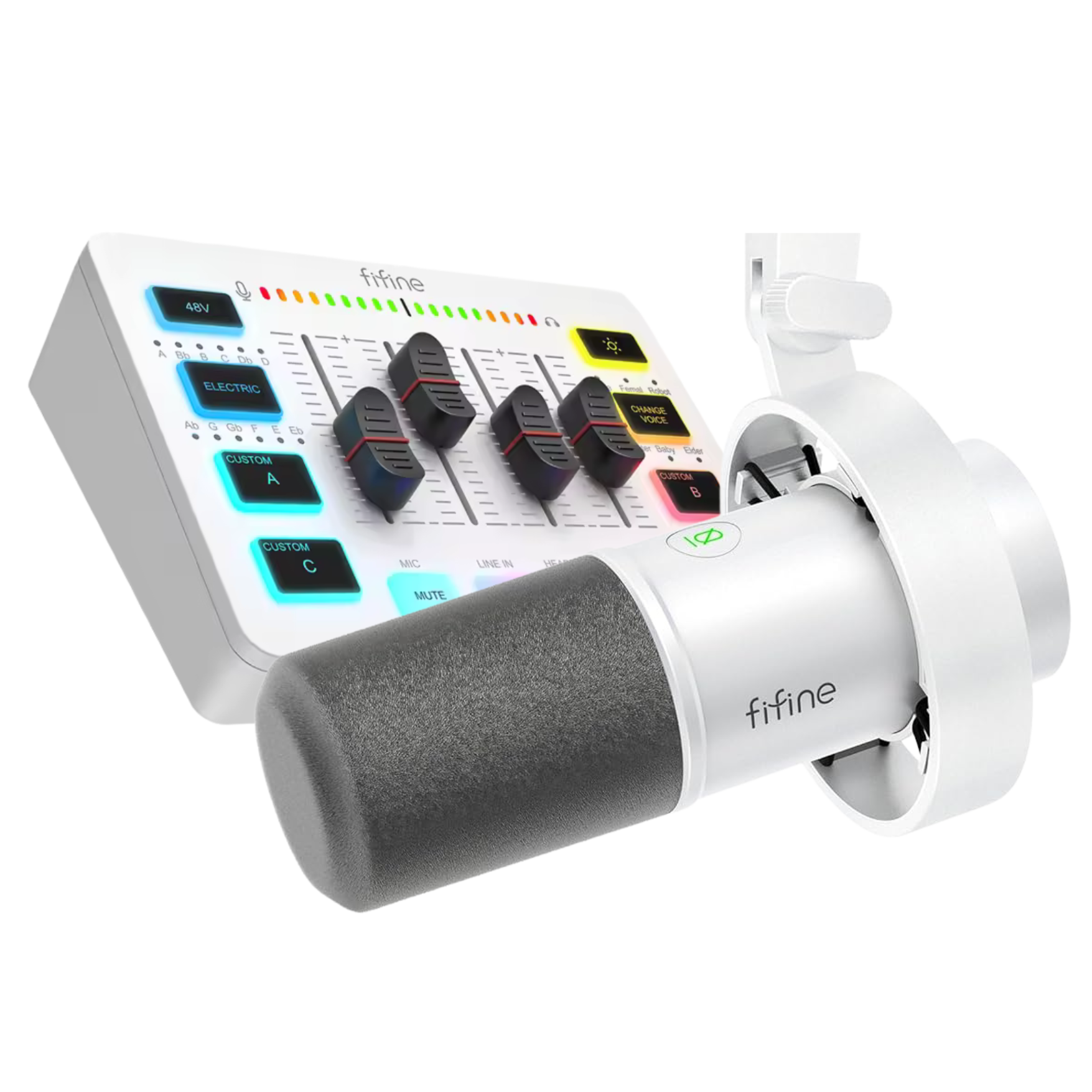 FIFINE STREAM BUNDLE WHITE - Bit Home